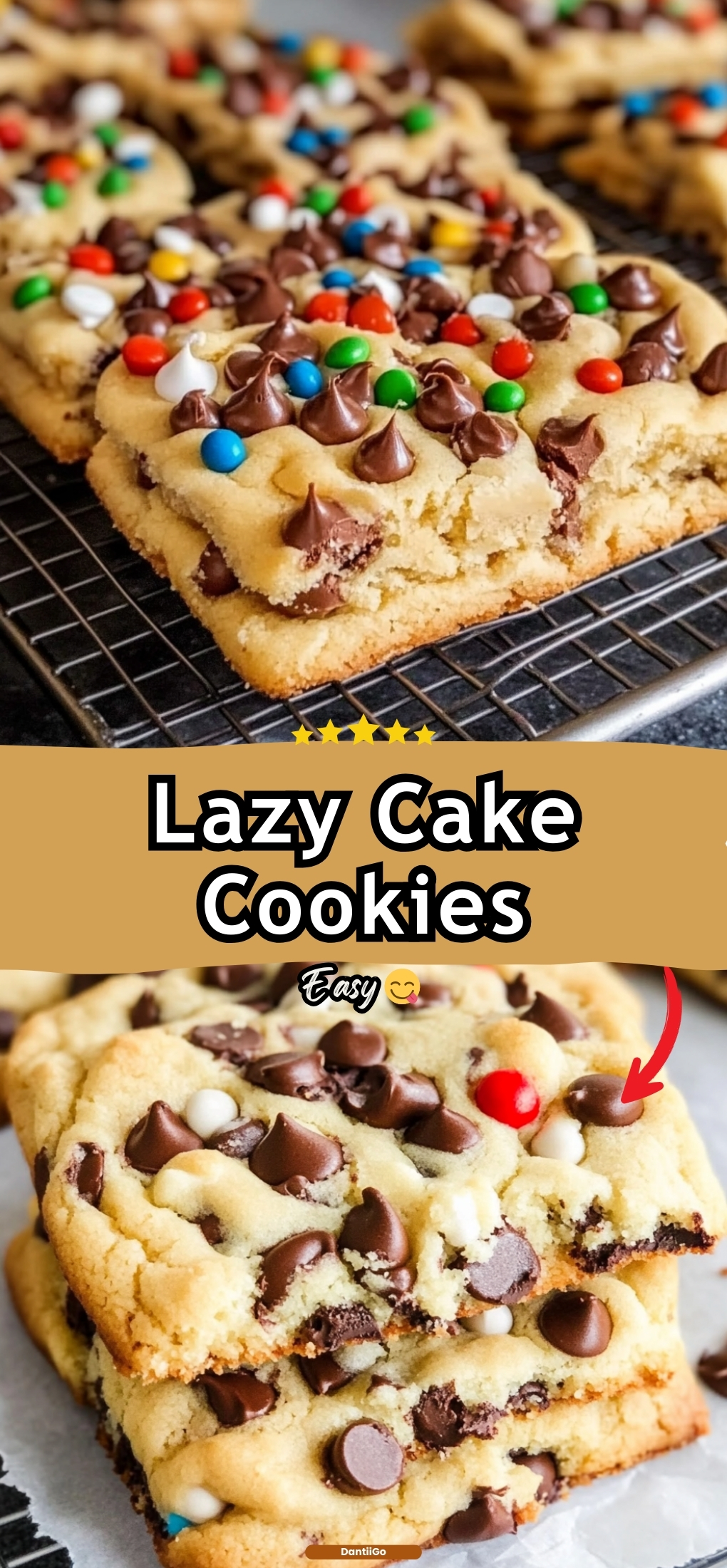 Lazy Cake Cookies